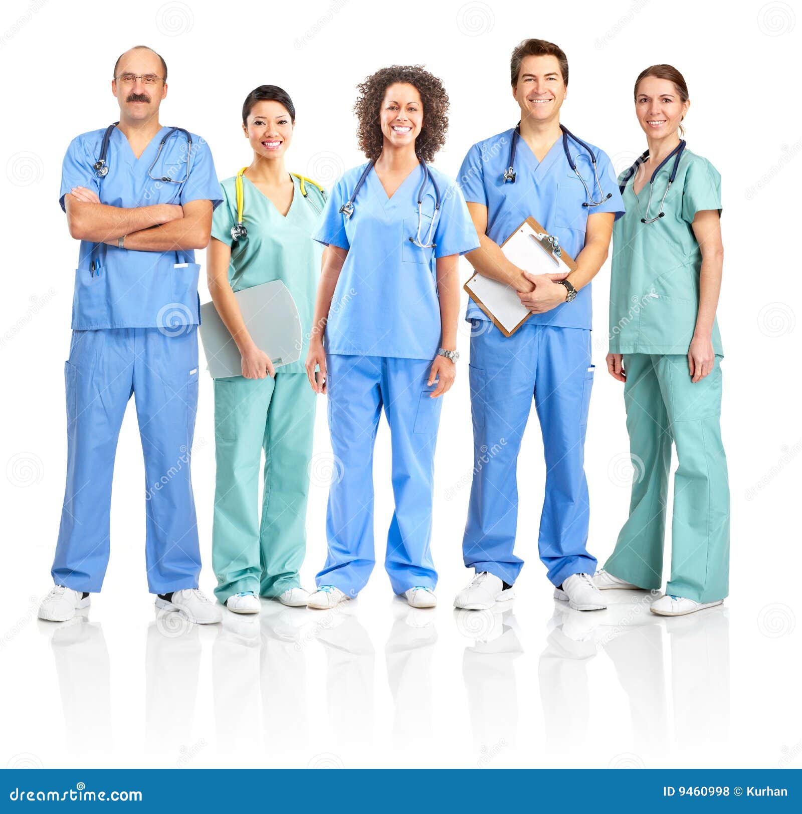 Medici ed infermiere fotografia stock. Immagine di sorriso - 9460998