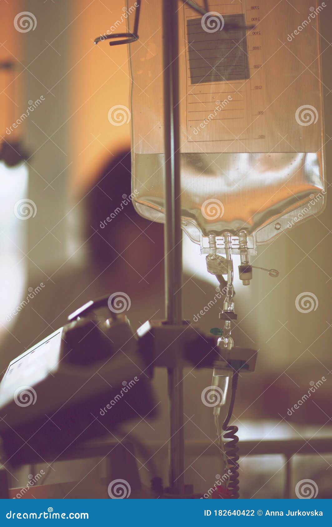 Medicinal Fluid in a Plastic Container Stock Photo - Image of ...