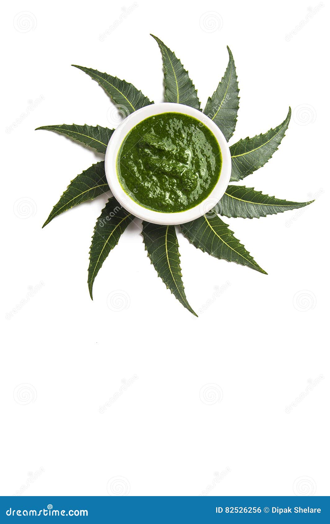 Medicinal Neem Leaves with Paste Stock Photo - Image of agriculture ...