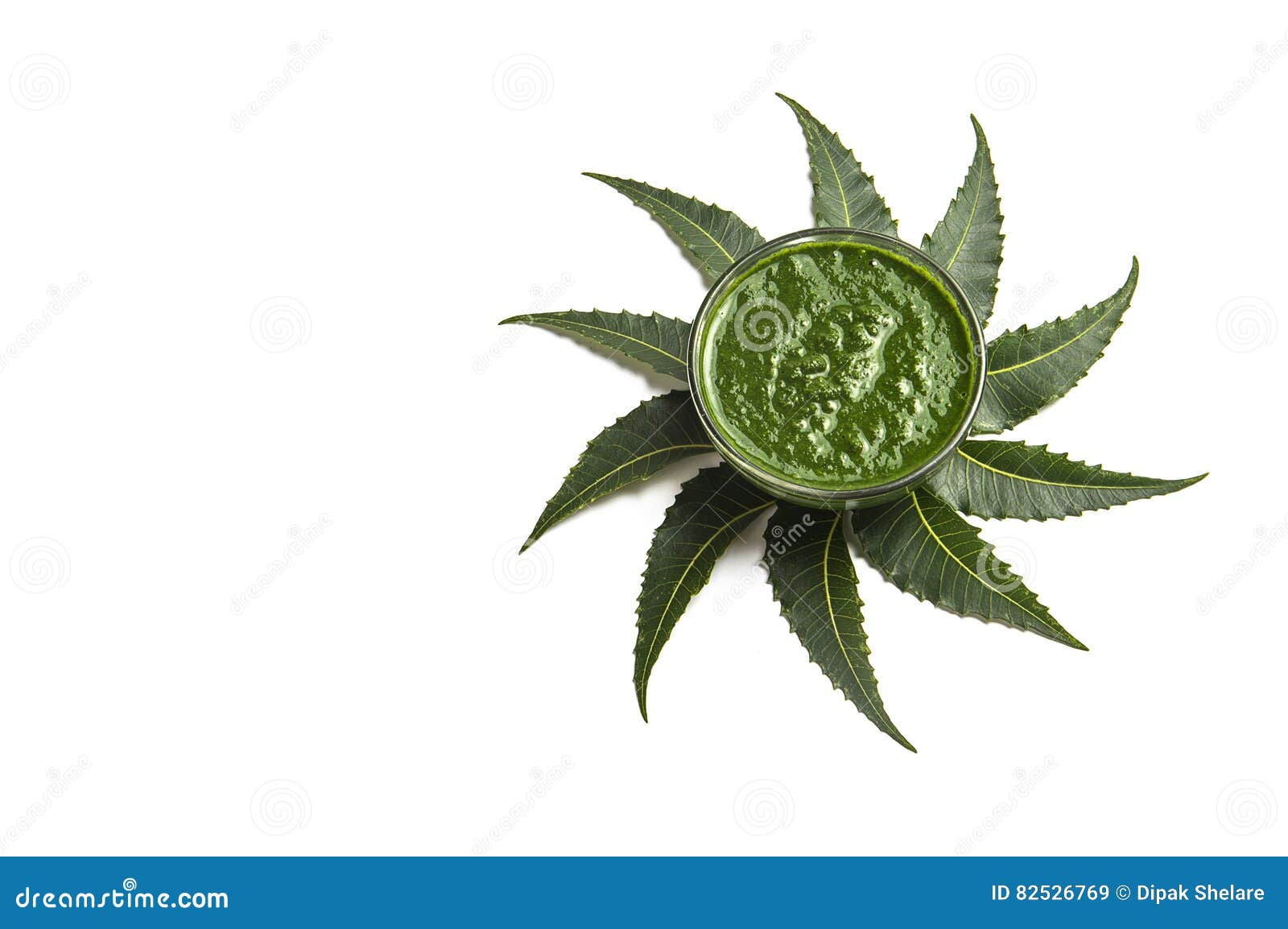Medicinal Neem Leaves with Paste Stock Image - Image of aristha, juice ...