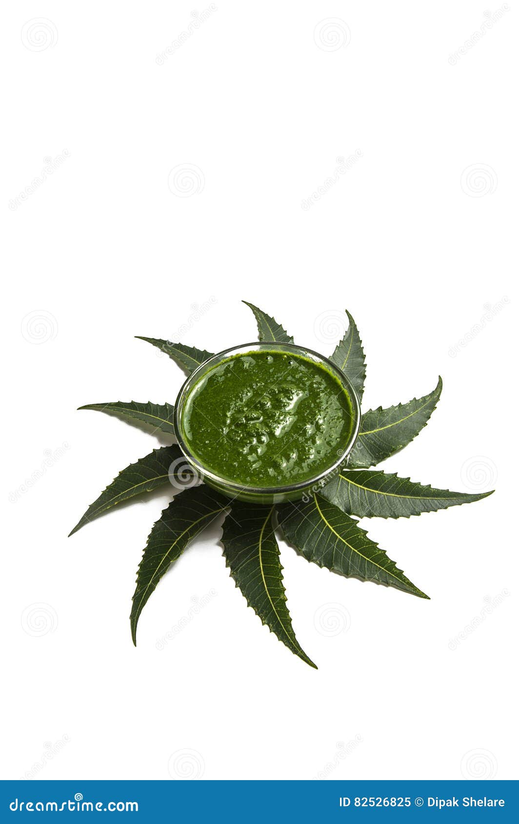 Medicinal Neem Leaves with Paste Stock Image - Image of herbal, leaves ...