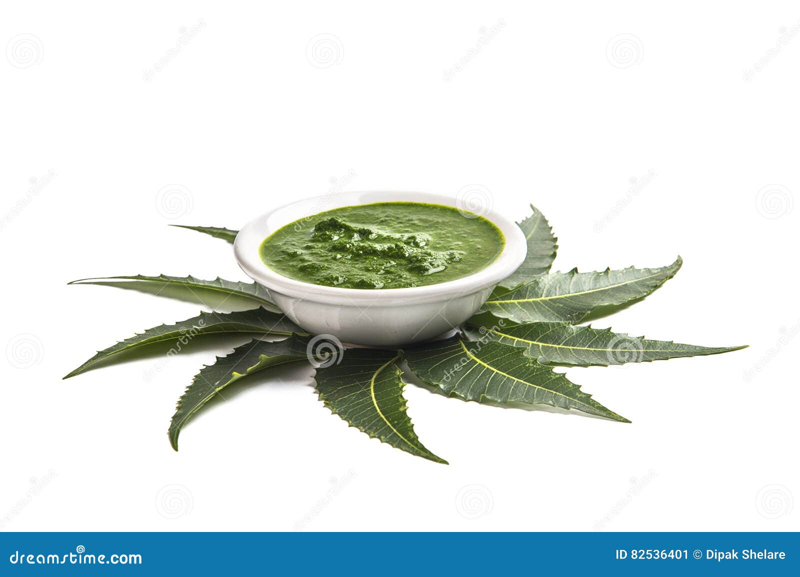 Medicinal Neem Leaves with Paste Stock Image - Image of ayurveda ...