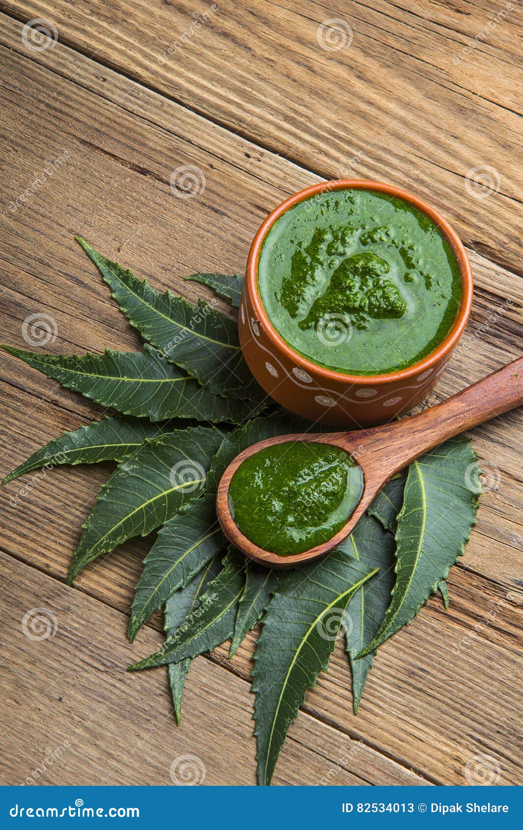 Medicinal Neem Leaves with Paste Stock Image - Image of azadirachta ...