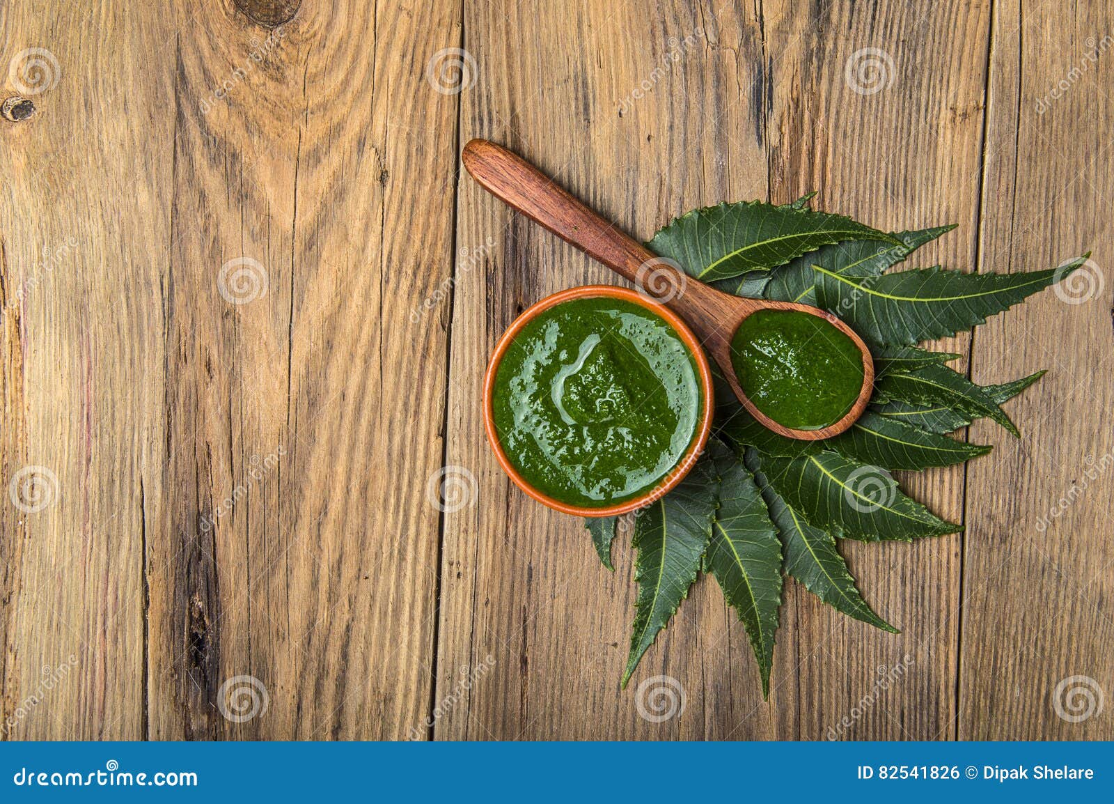 Medicinal Neem Leaves with Paste Stock Photo - Image of fresh, aristha ...
