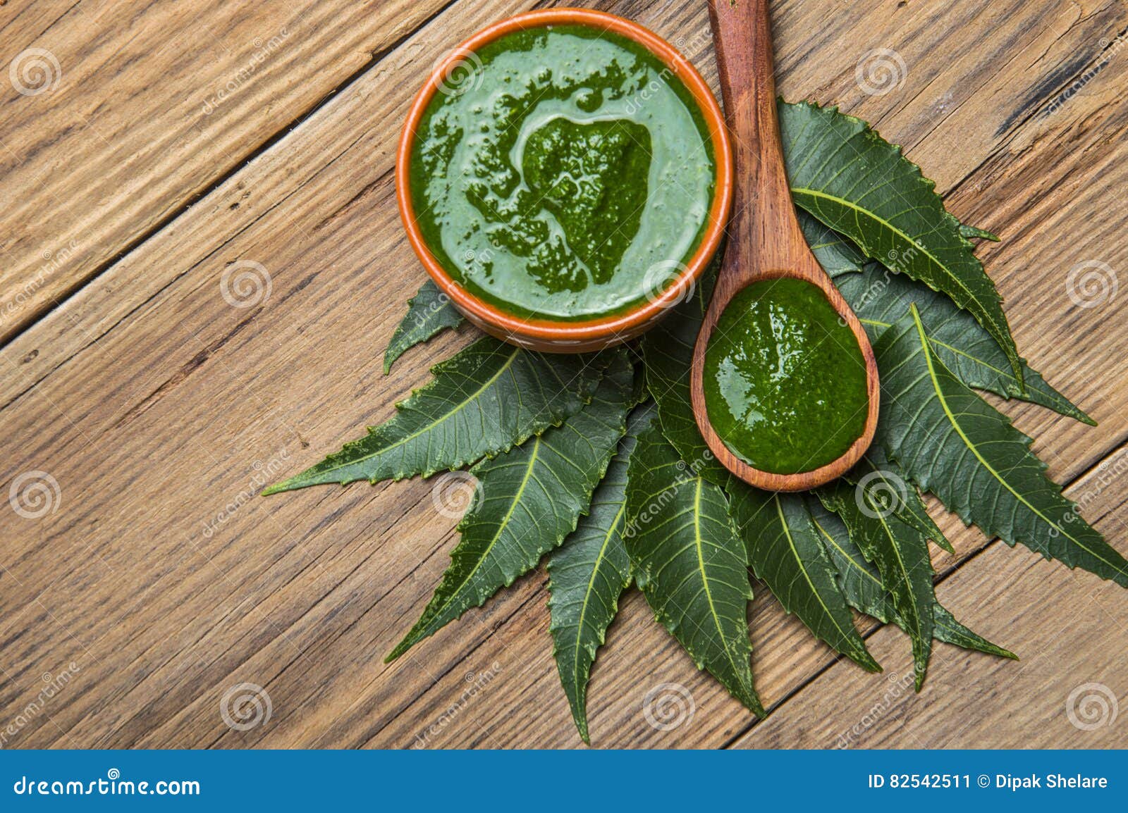Medicinal Neem Leaves with Paste Stock Image - Image of health, citrus ...