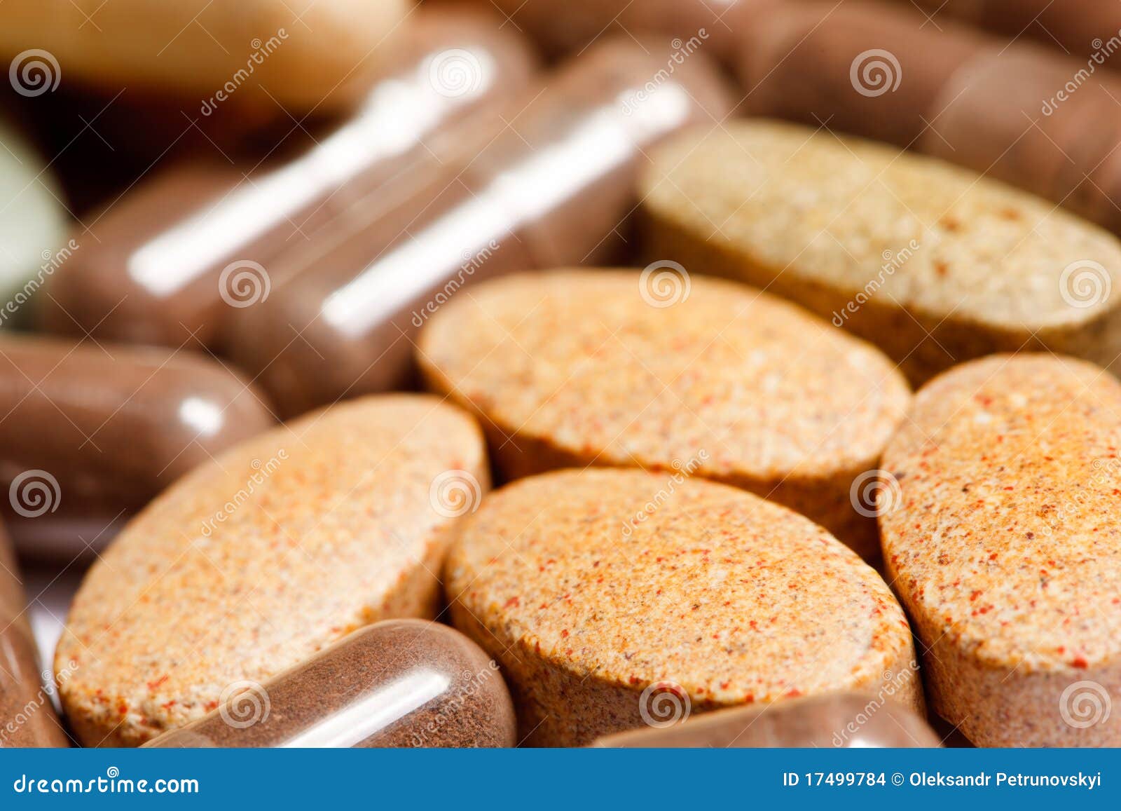 Medicinal Pills Piled Up A Bunch Stock Photo - Image of medication ...