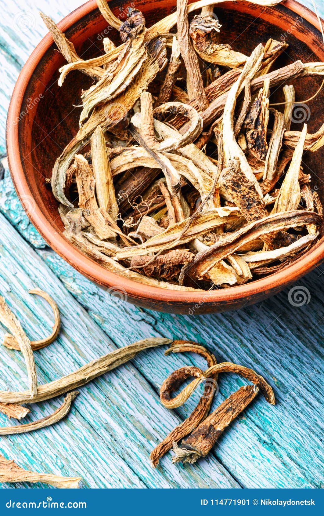 Medicinal root inula stock image. Image of mortar, healer - 114771901