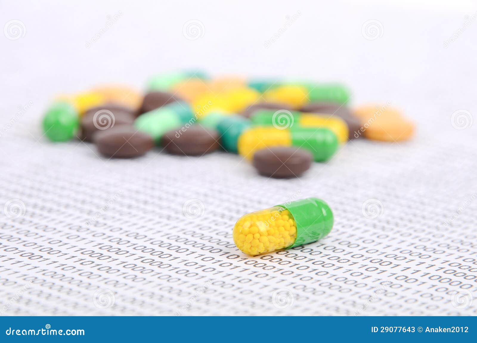 Medicine and binary code stock image. Image of element - 29077643