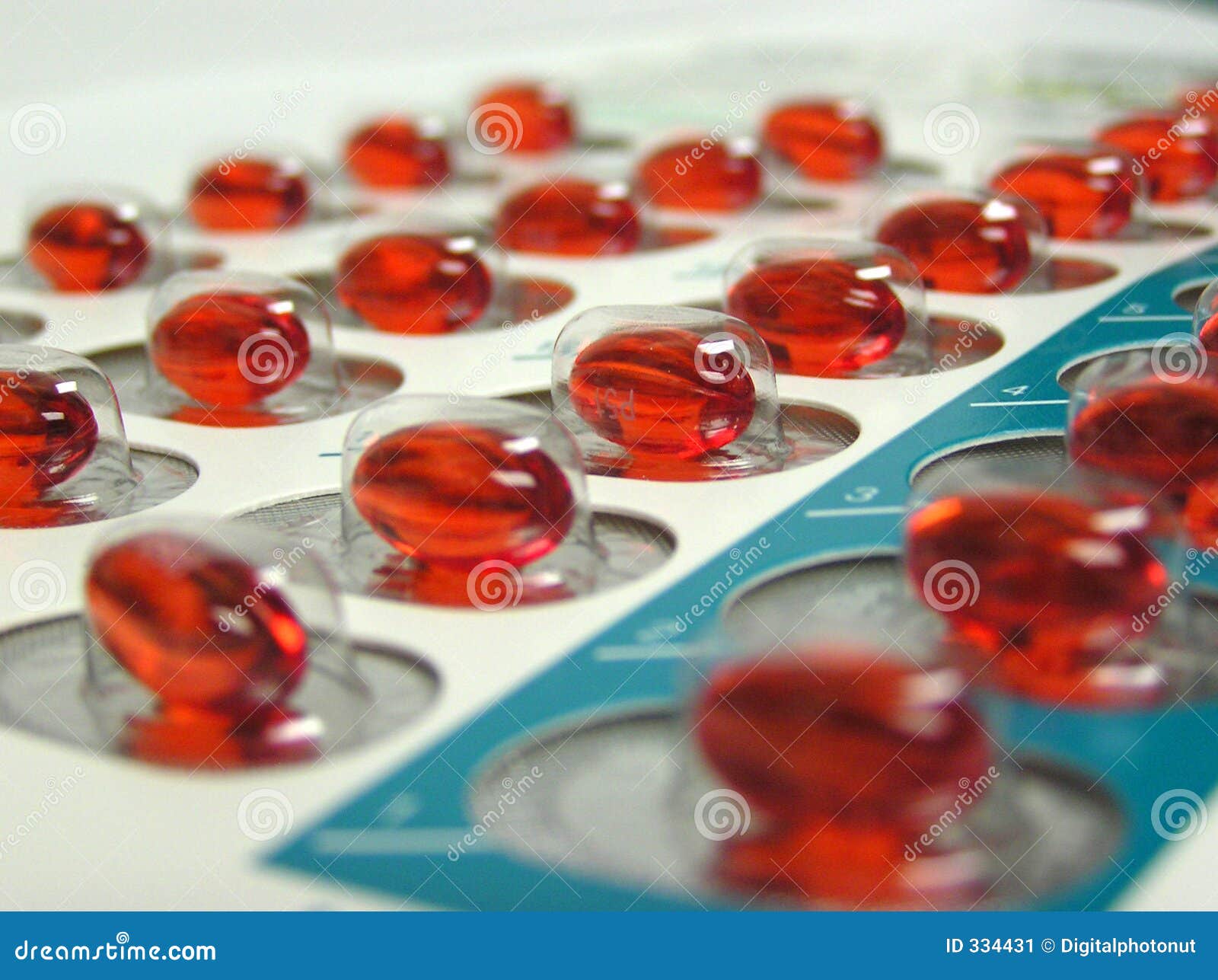 Medicine in a Blister Pack stock image. Image of cassette - 334431