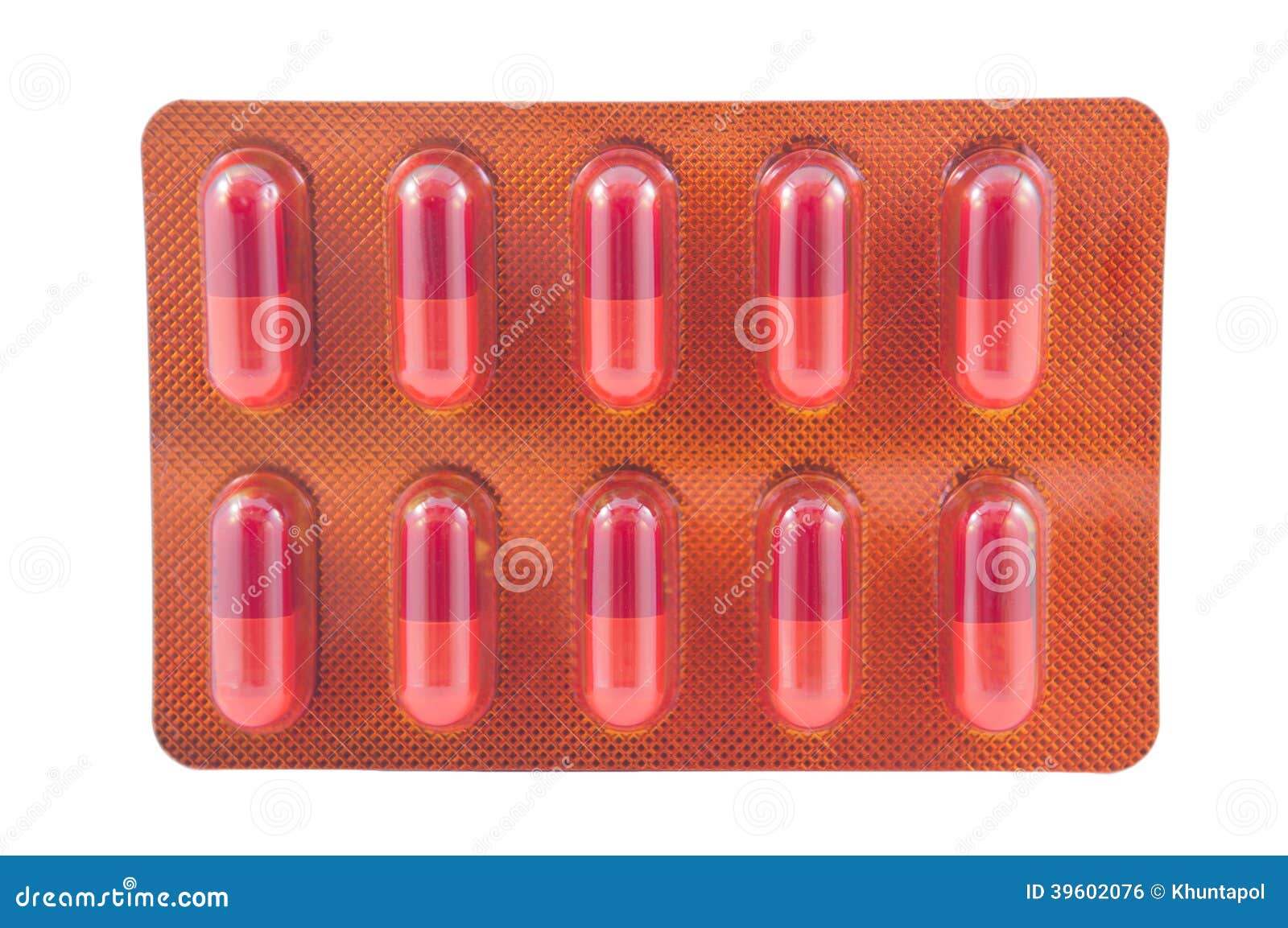 Medicine Blister Pack of Capsule Stock Photo - Image of help, isolated ...