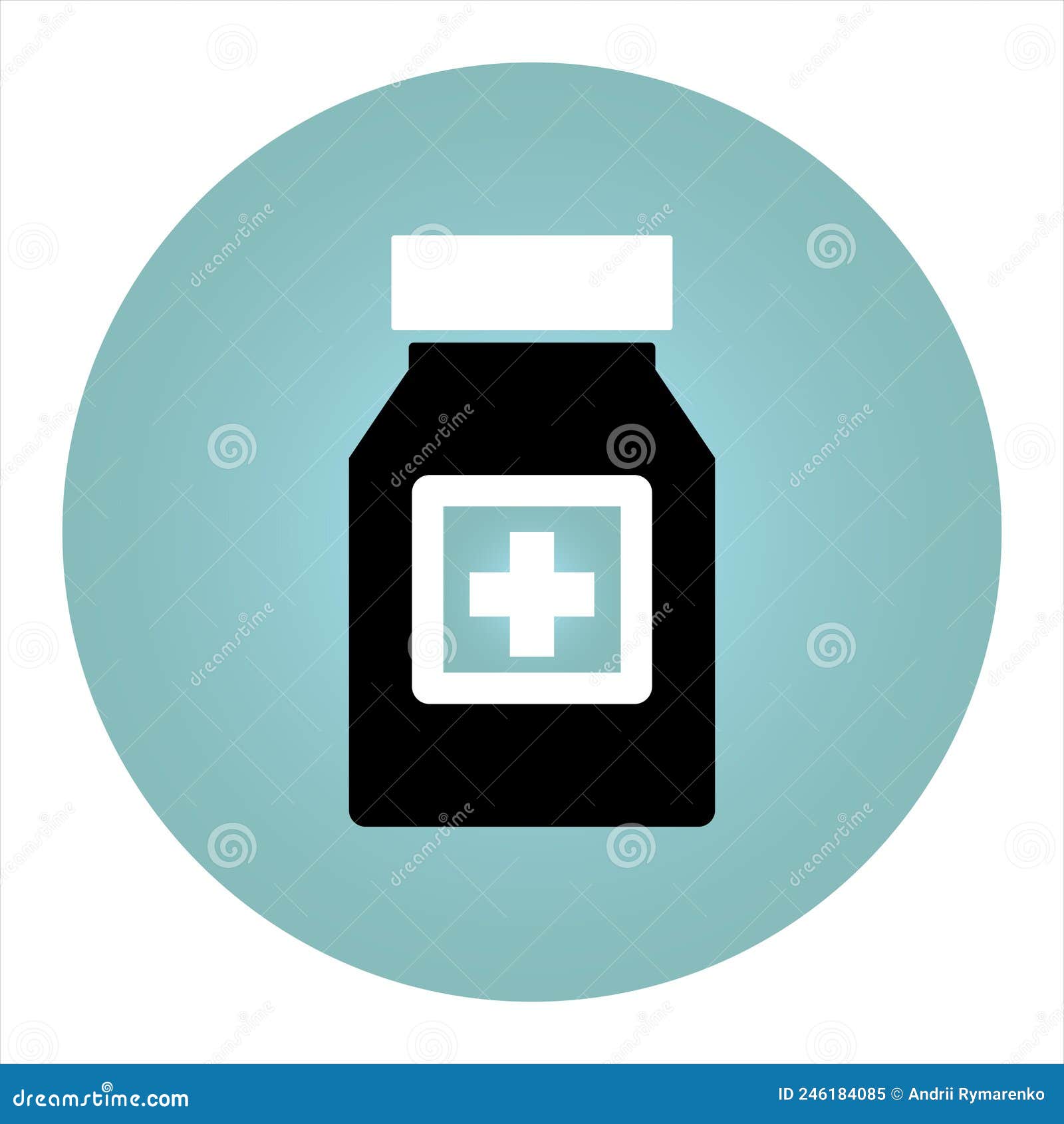 Medicine Bottle Icon. Capsule, Tablet, Vaccine Bottle Vector Icon Stock ...
