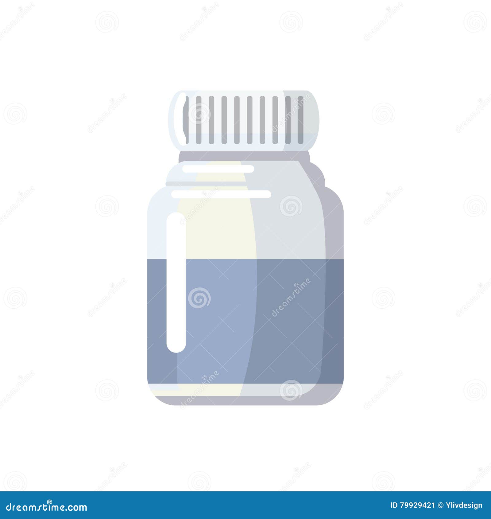 Medicine Bottle Icon, Cartoon Style Stock Vector - Illustration of care ...