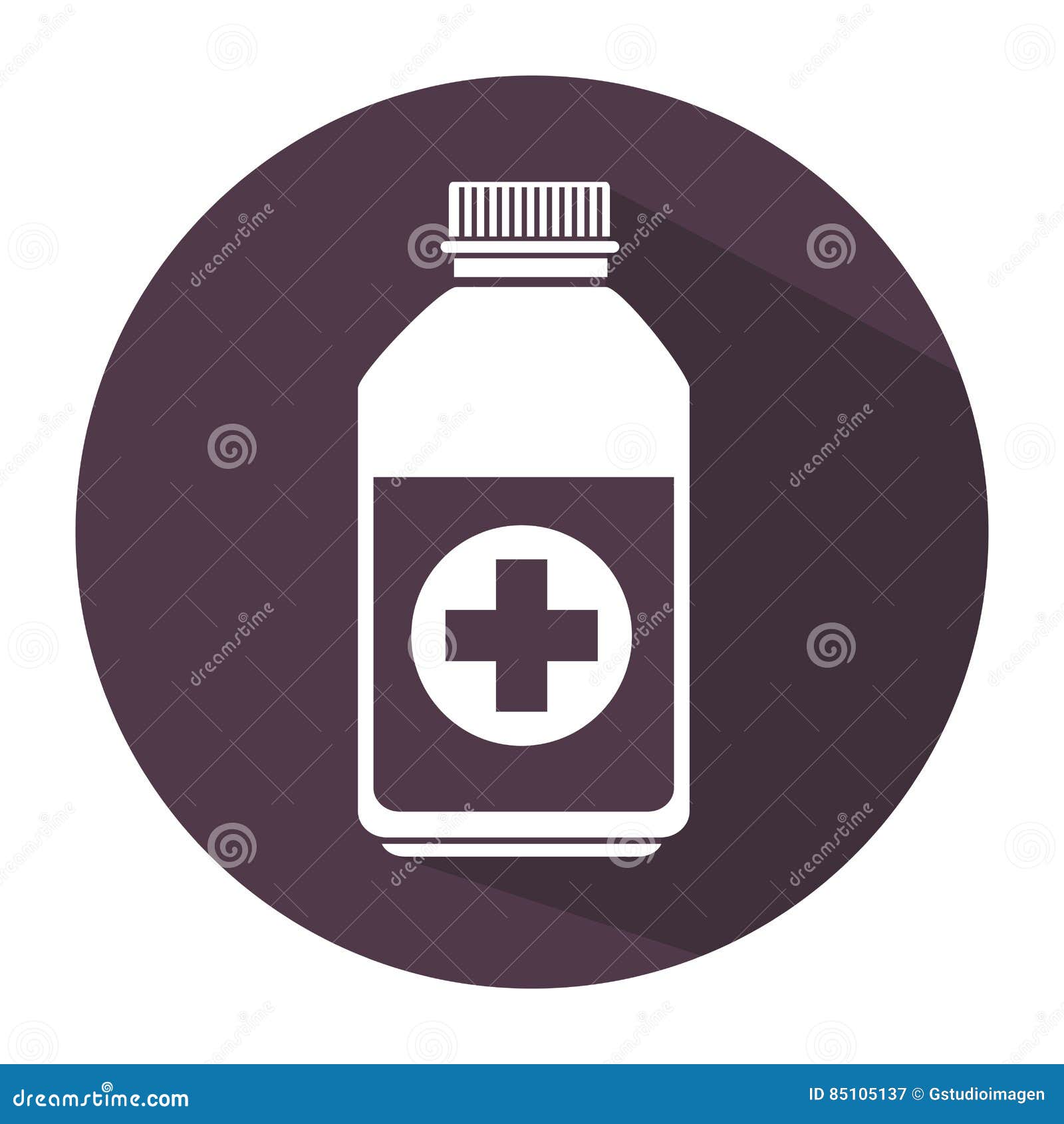 Medicine Bottle Isolated Icon Stock Illustration - Illustration of ...