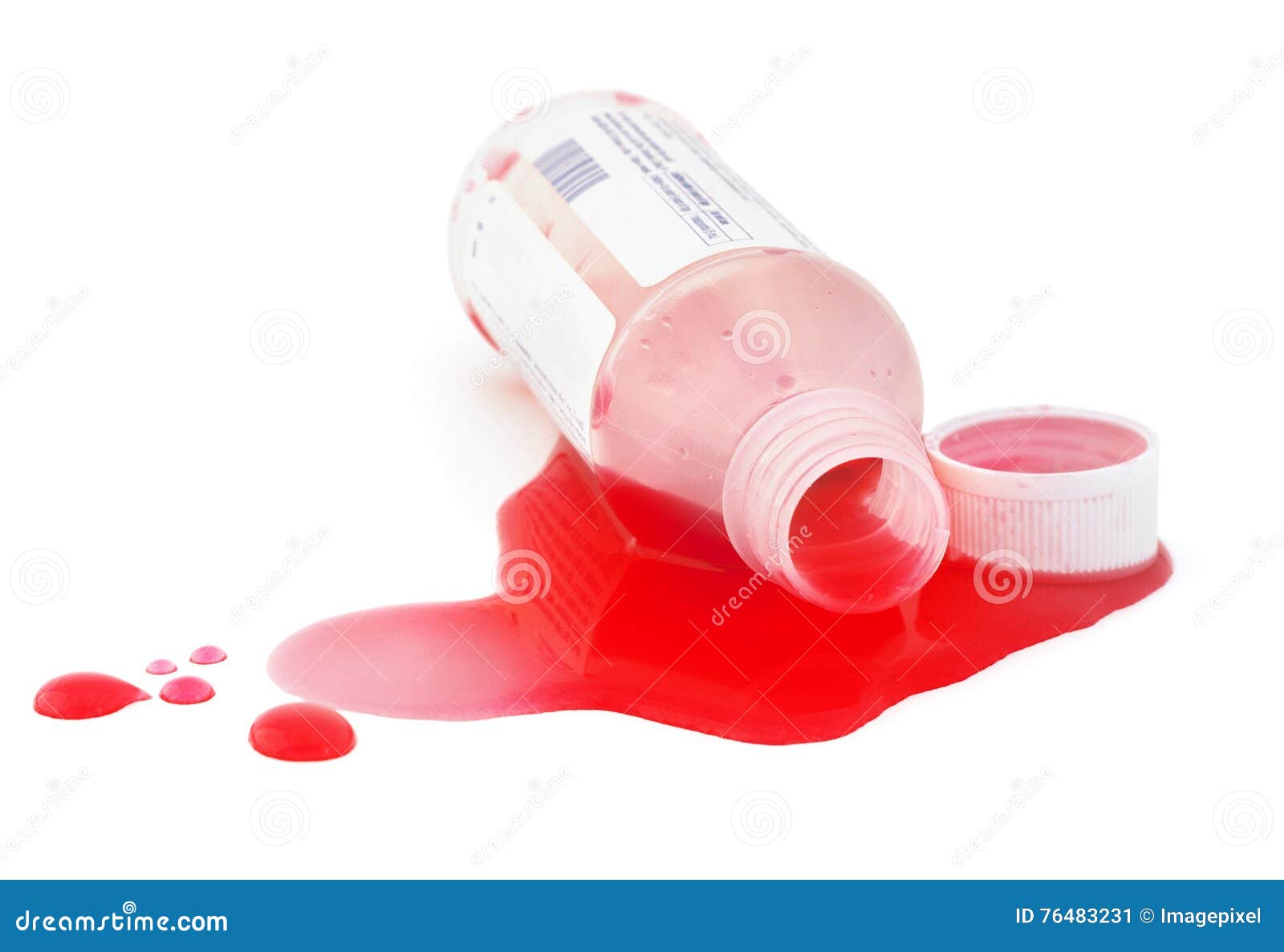 Medicine bottle spill stock image. Image of cough, isolated - 76483231