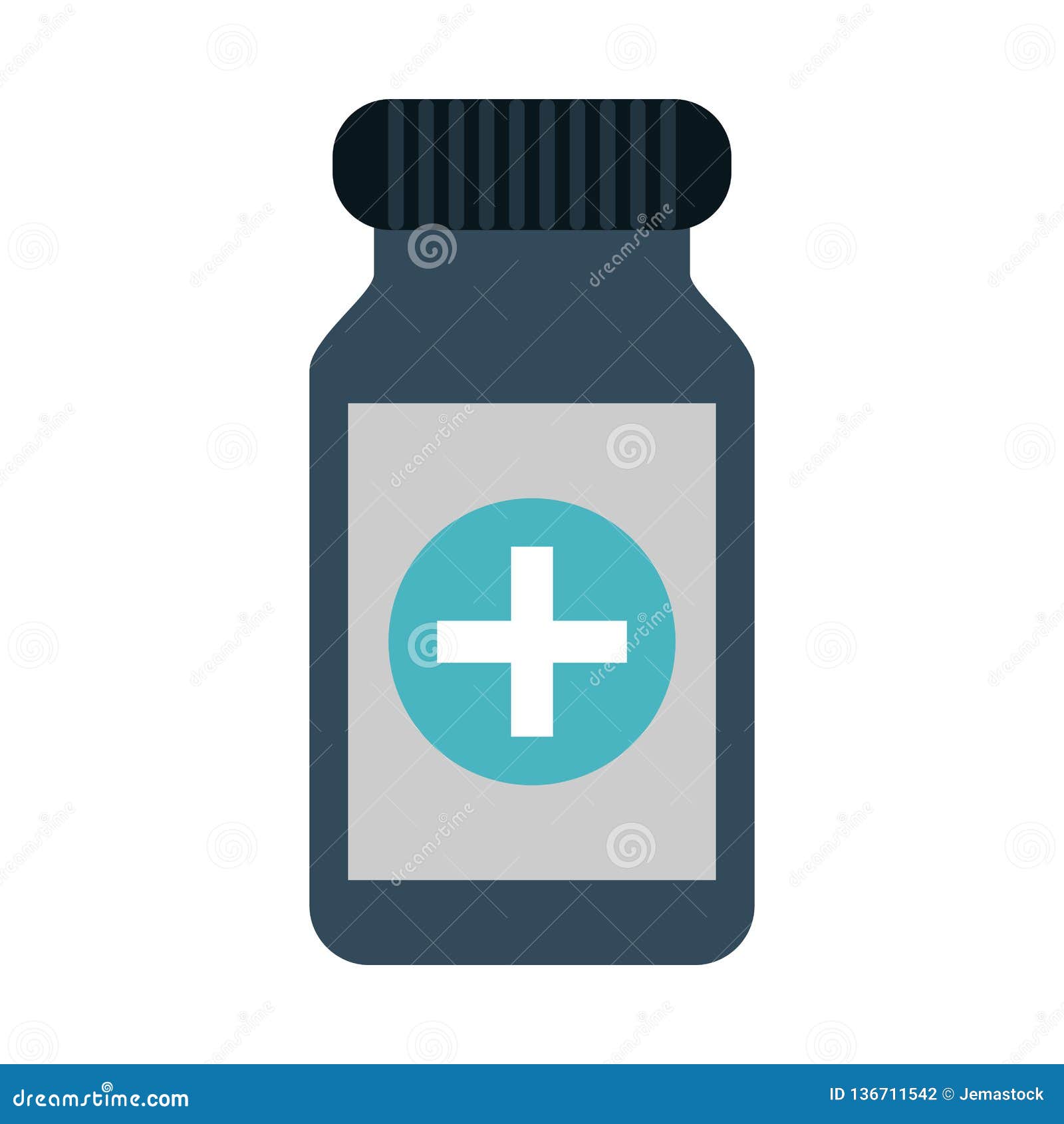 Medicine bottle symbol stock vector. Illustration of products - 136711542