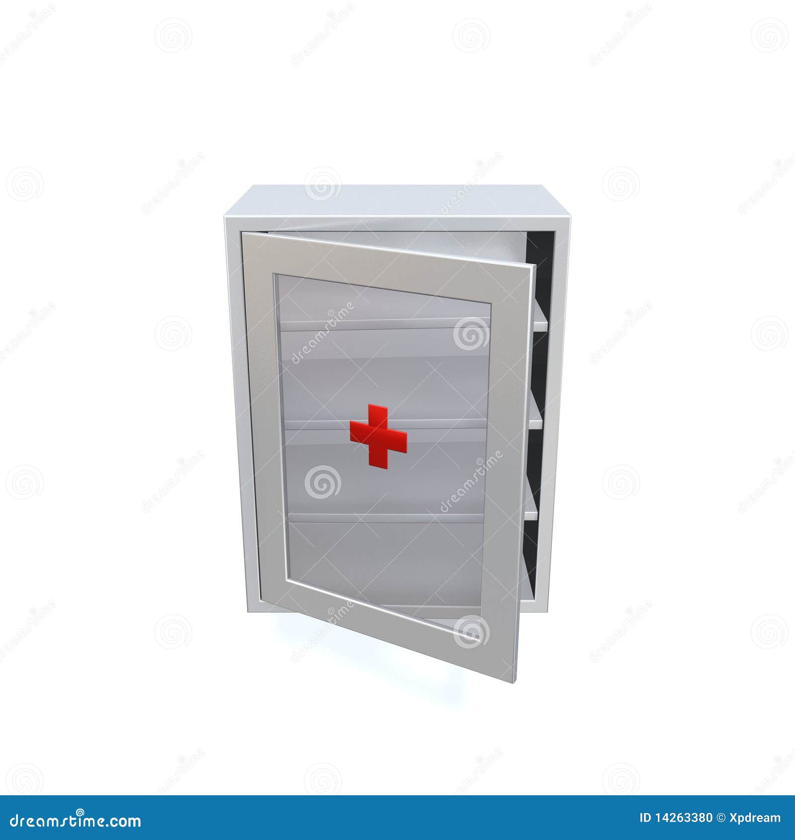 Medicine Cabinet For Safe Medication Storage With Open And Closed Door ...