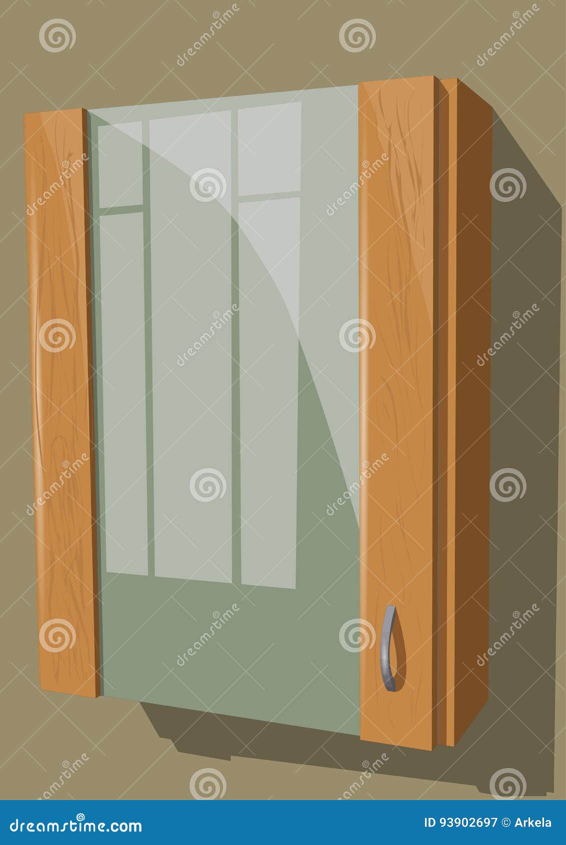 Medicine cabinet stock vector. Illustration of door, shelf - 93902697