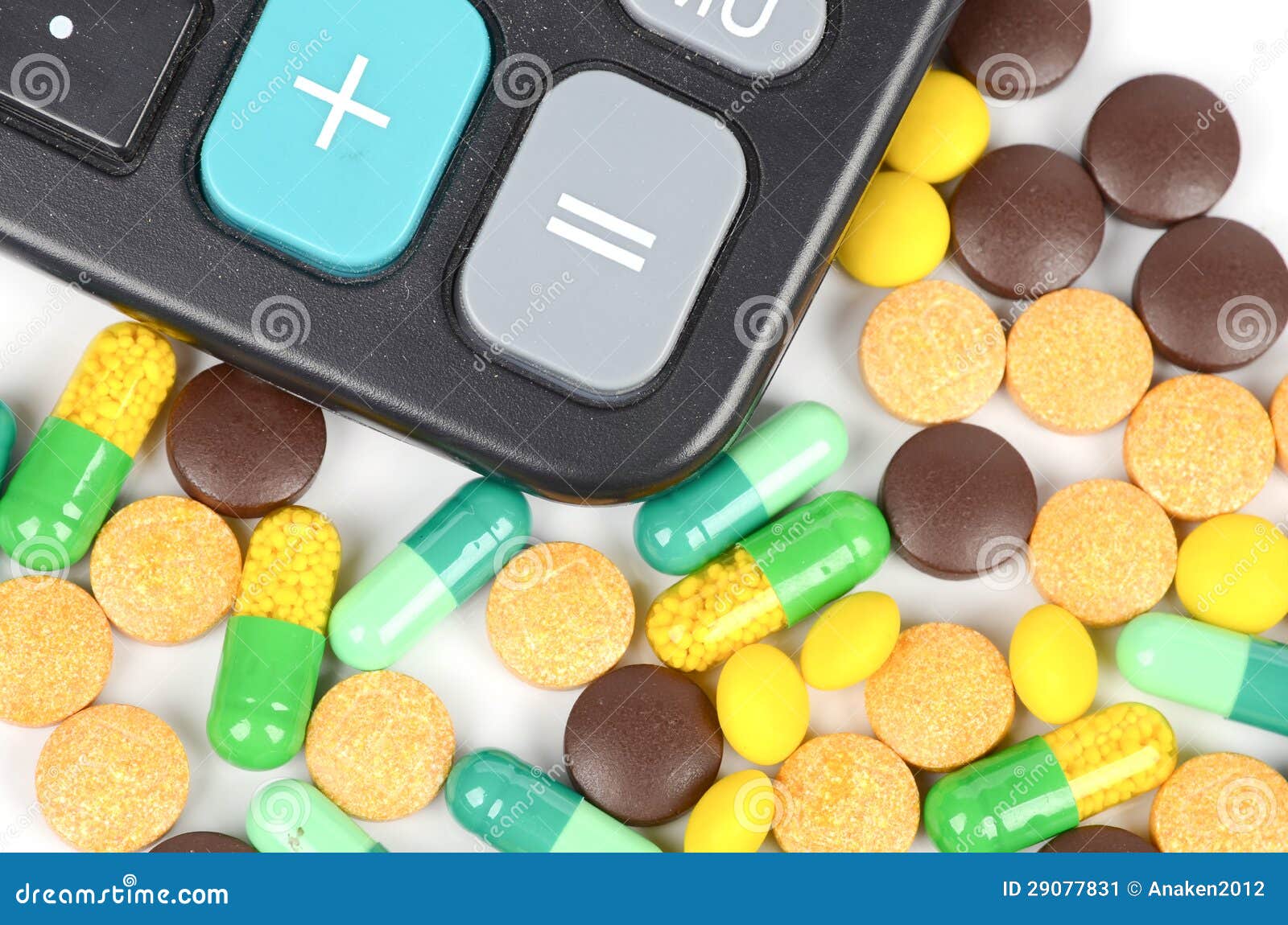 Medicine and calculator stock image. Image of care, accounting - 29077831