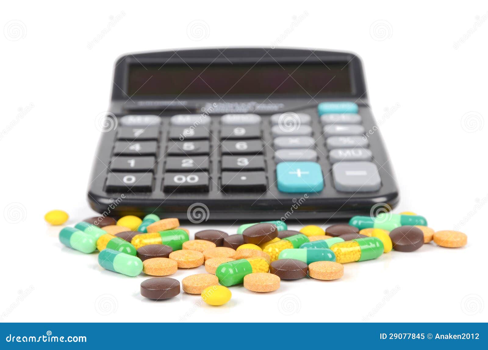 Medicine and calculator stock image. Image of keypad - 29077845