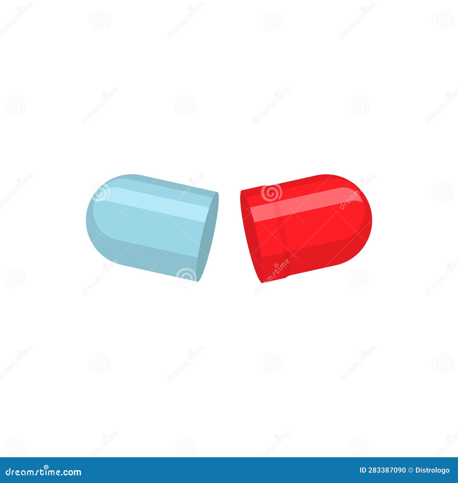 Medicine Capsule Vector Illustration in Flat Style Design Stock Vector ...