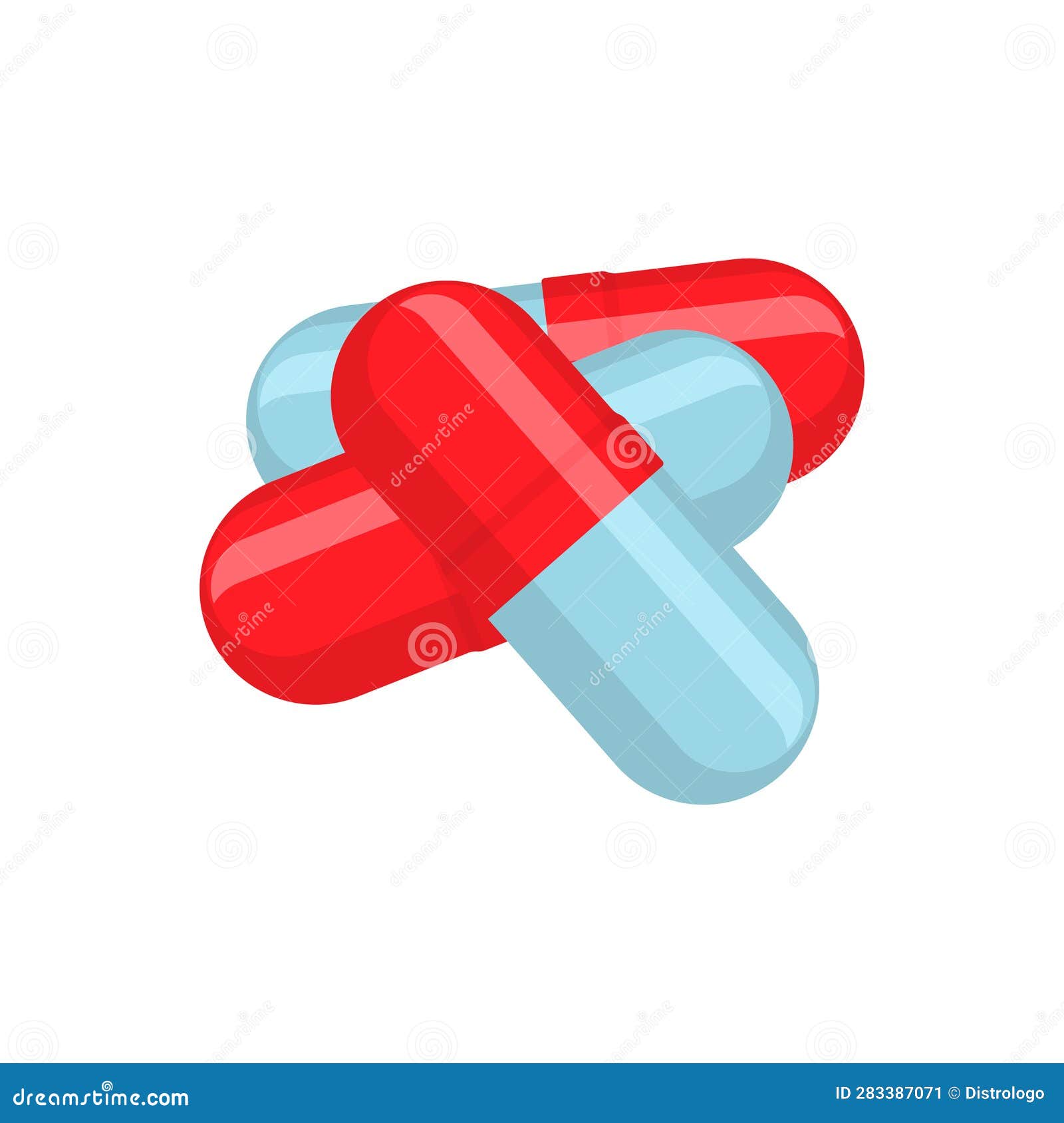Medicine Capsules Vector Illustration in Flat Style Design Stock Vector ...