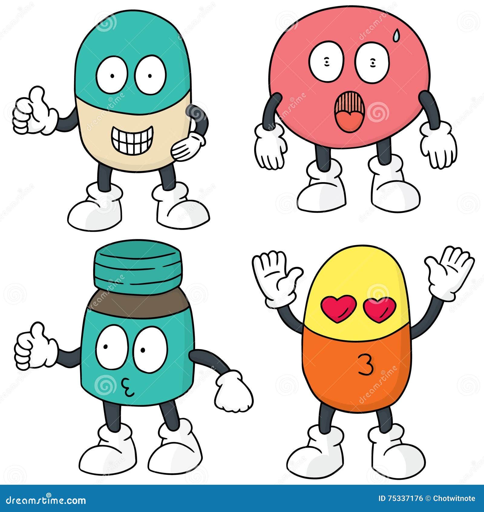 Medicine cartoon stock vector. Illustration of drawn - 75337176