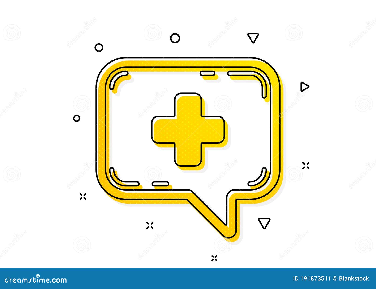 Medicine Chat Icon. Medical Help Sign. Vector Stock Vector ...
