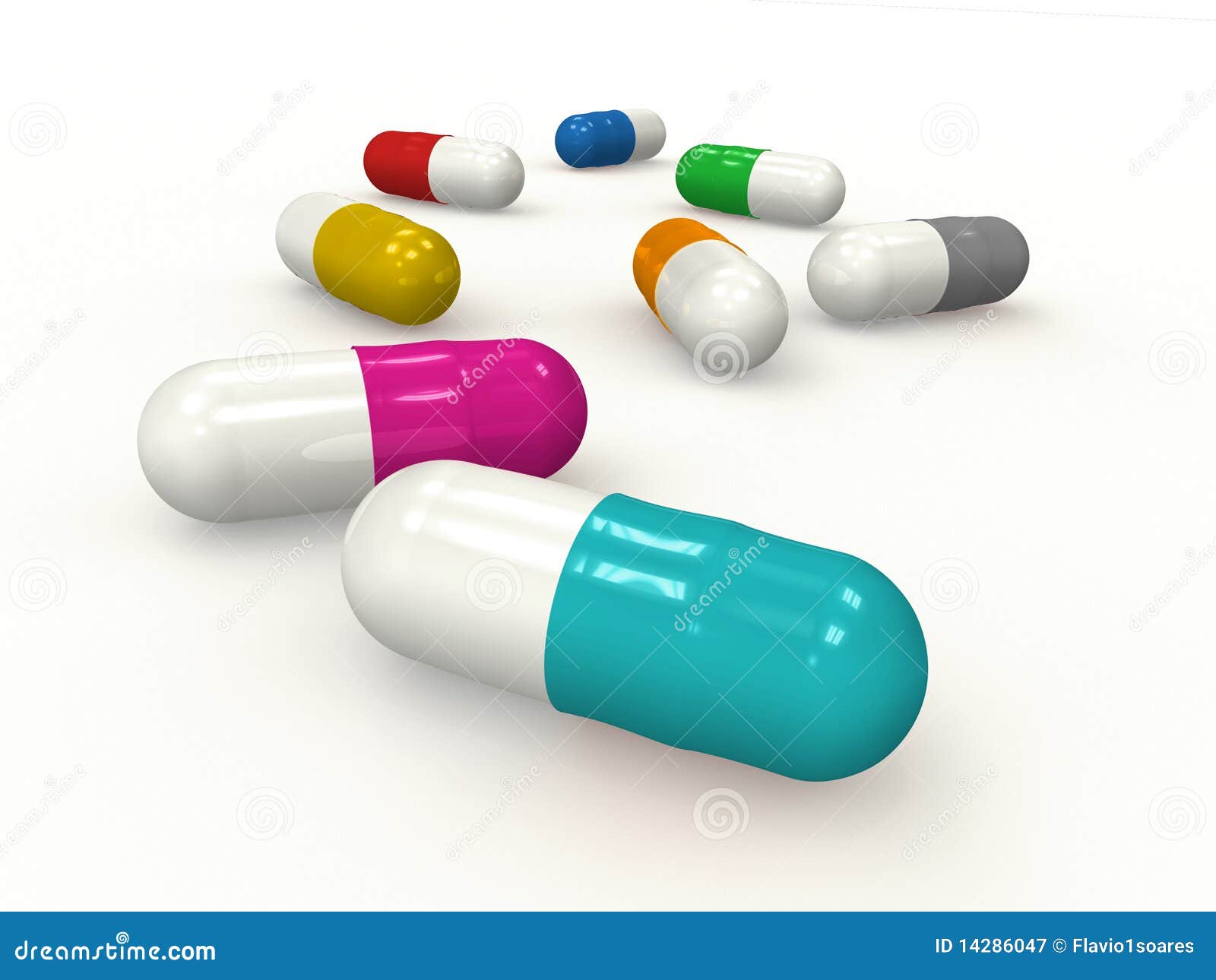 Medicine Color Capsules F1s Stock Illustration - Illustration of power ...