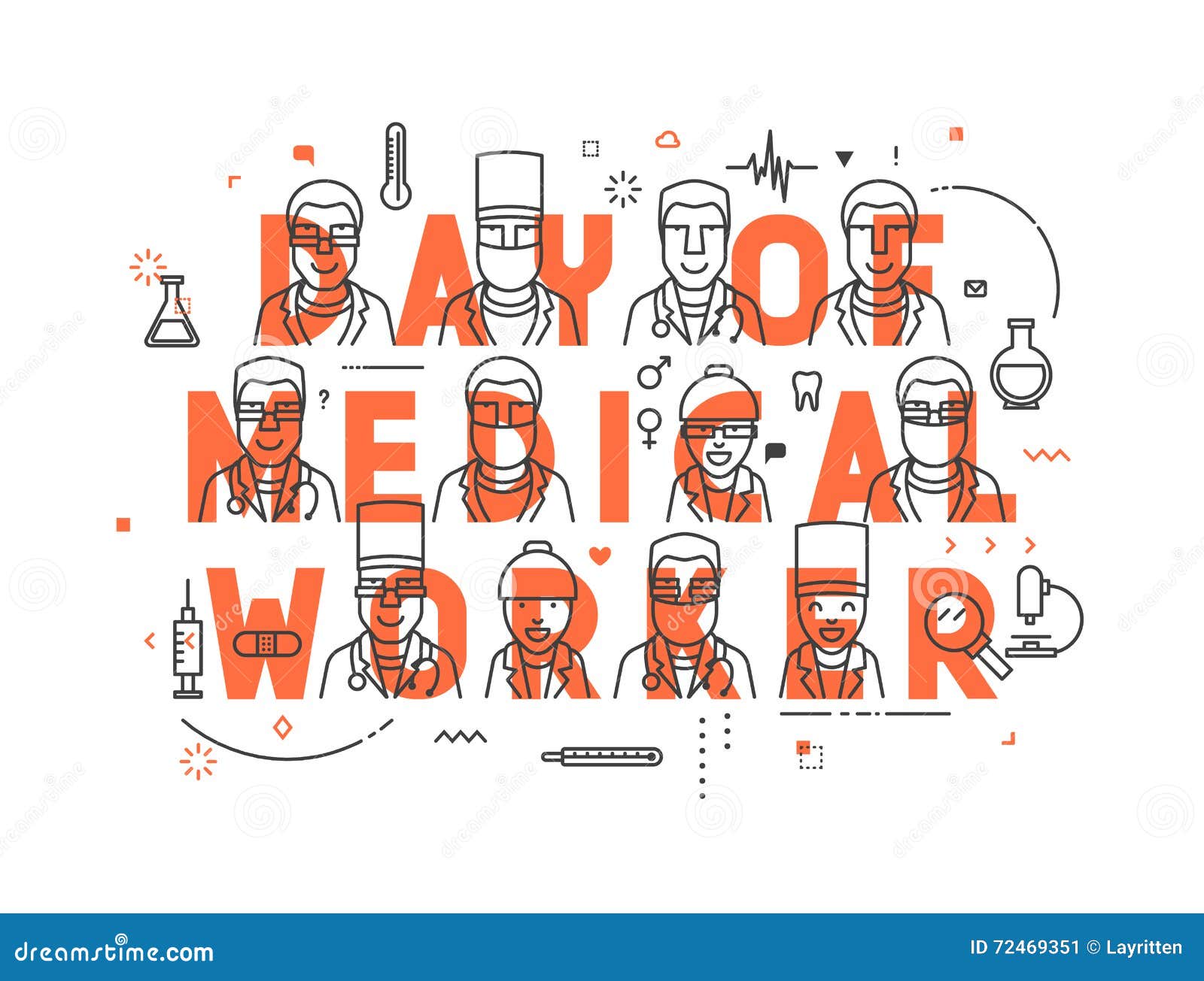 Medicine Concept Design Day of Medical Worker. Stock Vector ...