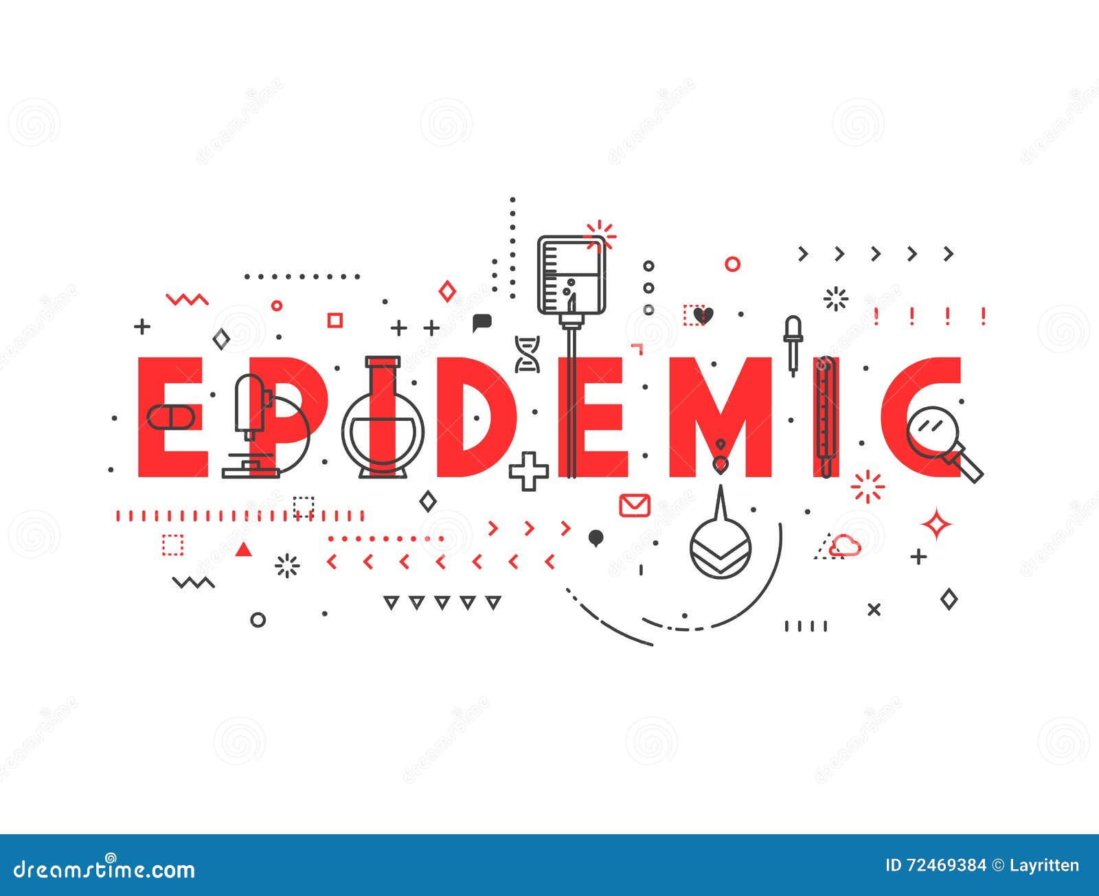 Medicine concept Epidemic stock vector. Illustration of closeup - 72469384