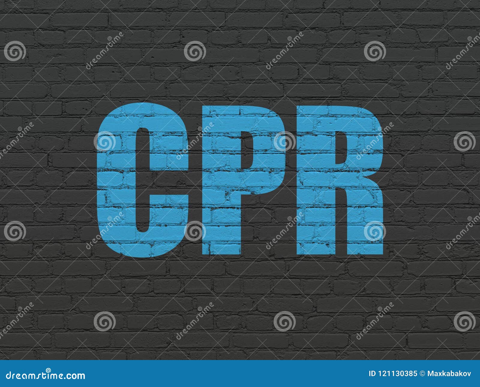 Medicine Concept: CPR on Wall Background Stock Illustration ...