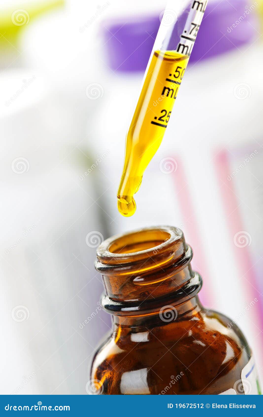 Medicine Dropper and Bottle Stock Photo - Image of bottles, measuring ...