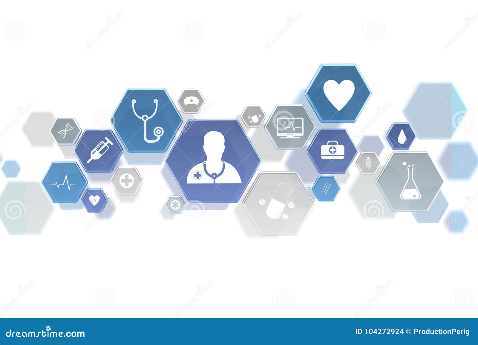 Medicine and General Healthcare Icon Displayed on a Technology I Stock ...