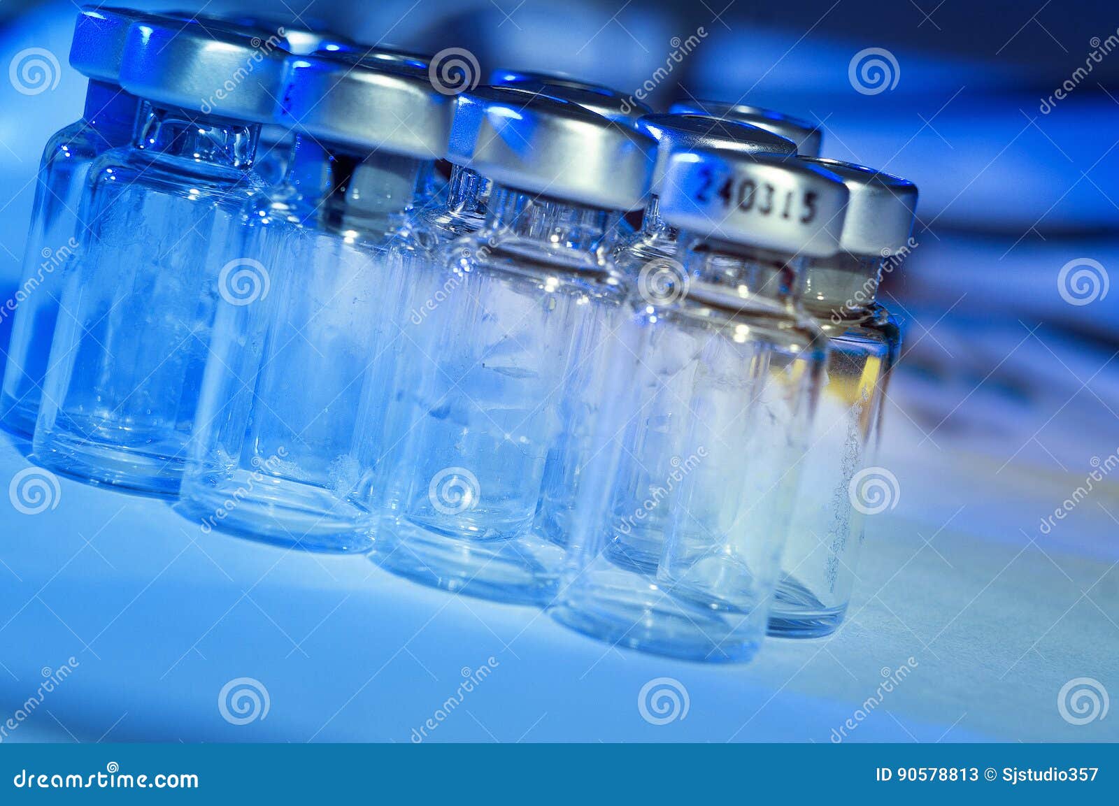 Medicine Glass Ampoules, Empty Insulin Bottles Stock Image - Image of ...