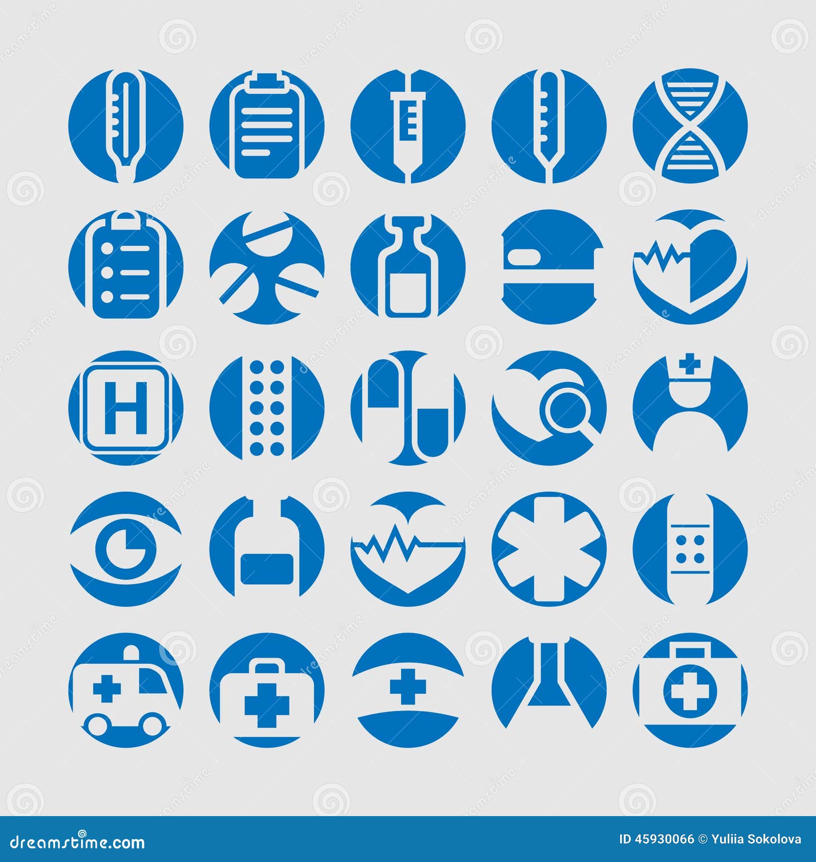 Medicine icon set stock vector. Illustration of emergency - 45930066