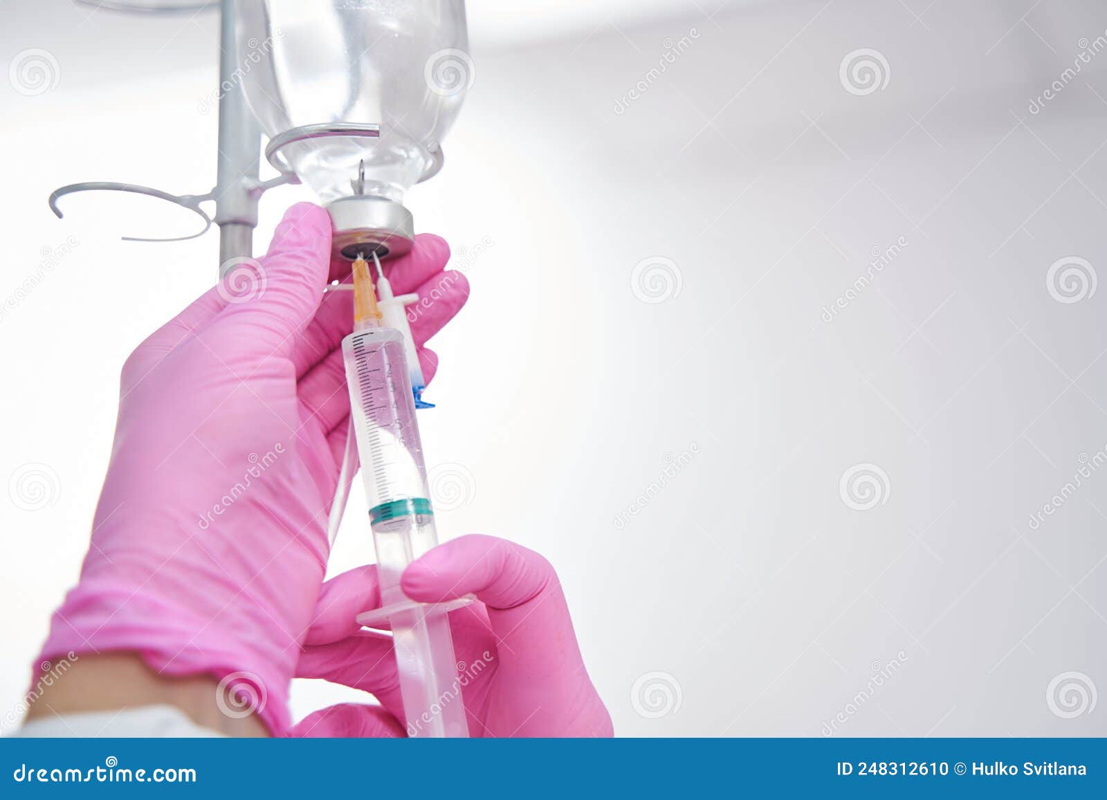 Medicine is Injected into the System for Future Internal Injection ...