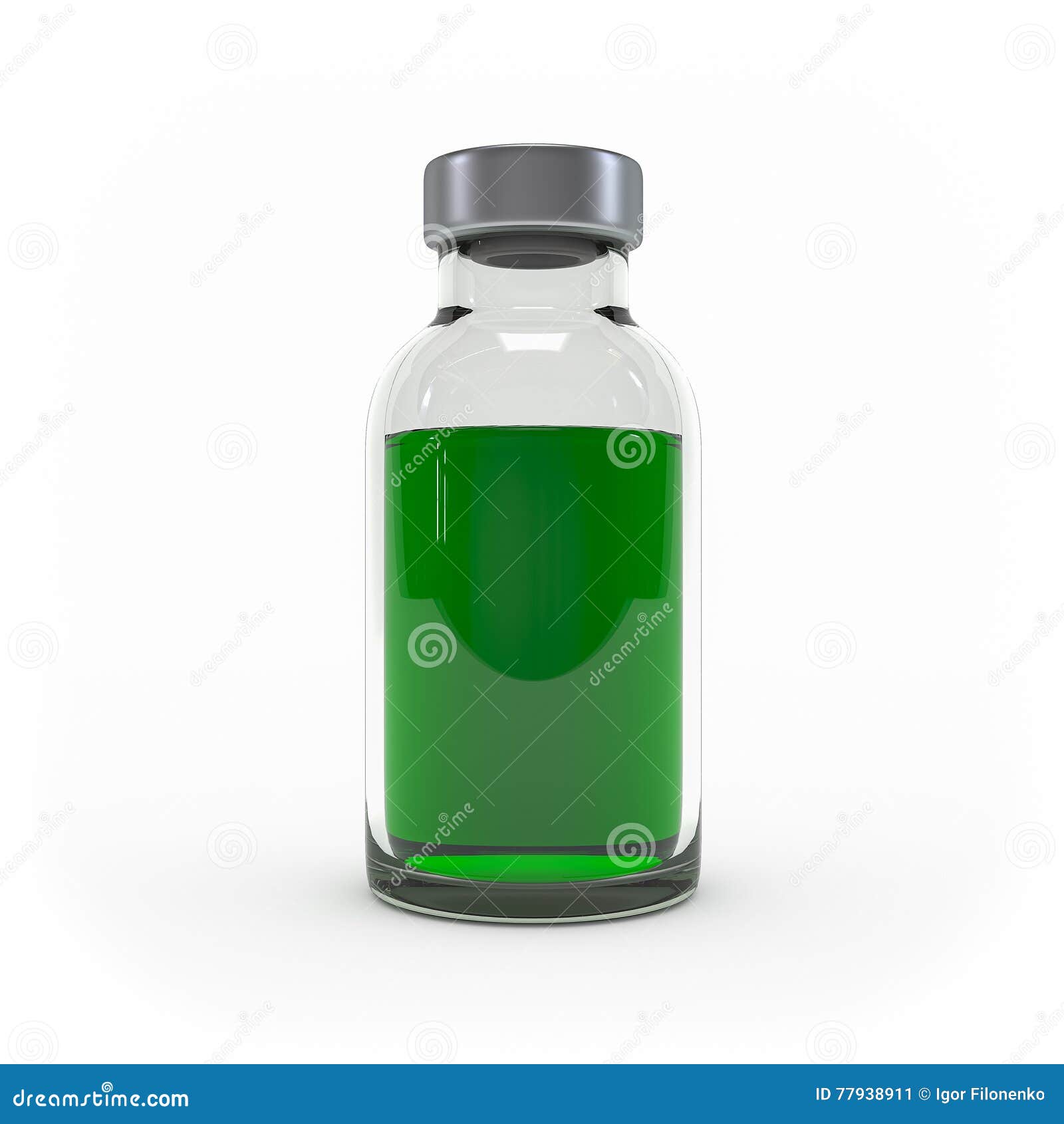 Medicine Injection Bottle Isolated 3d Rendering Stock Image ...
