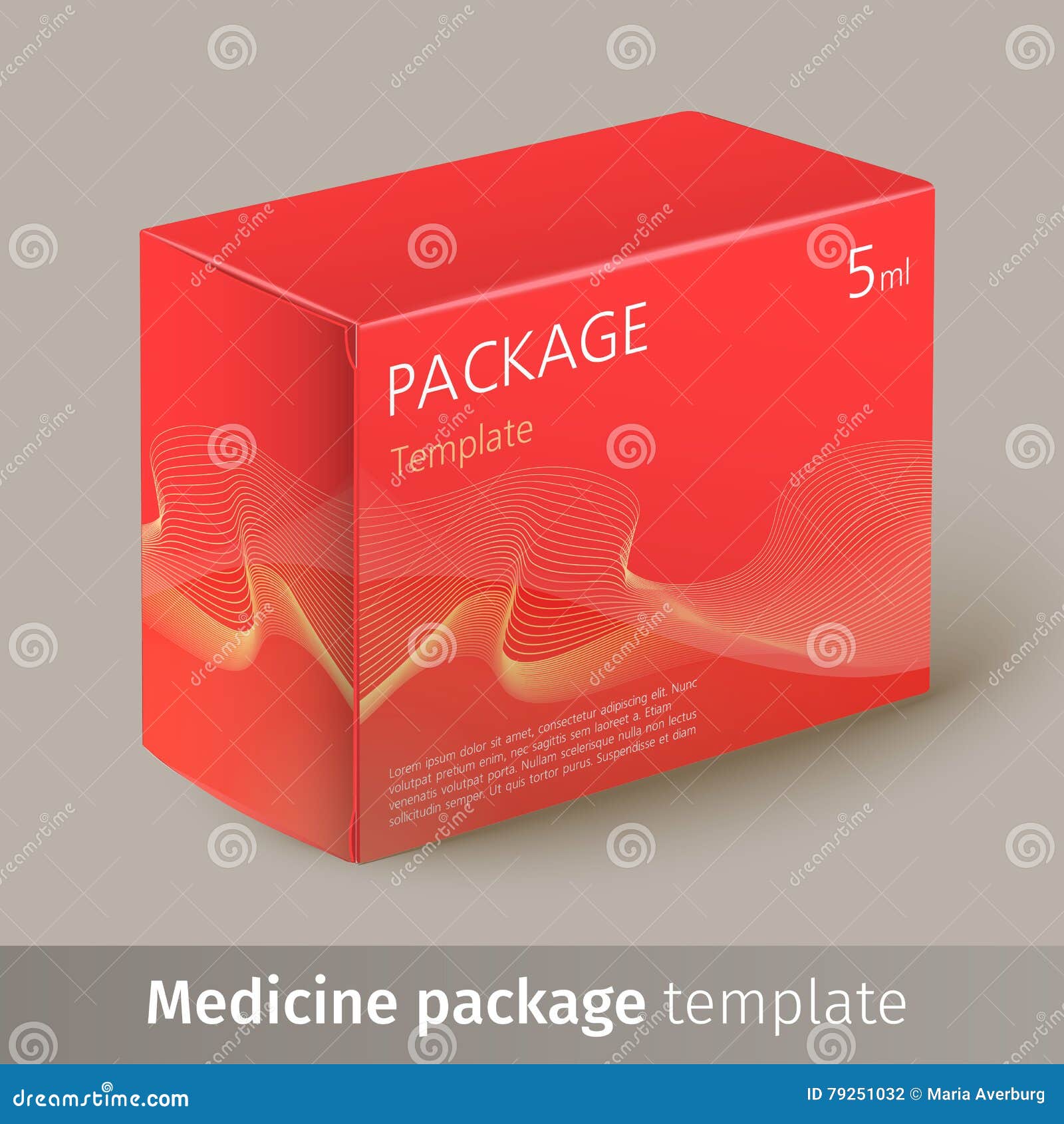 Medicine package template. stock vector. Illustration of treatment ...