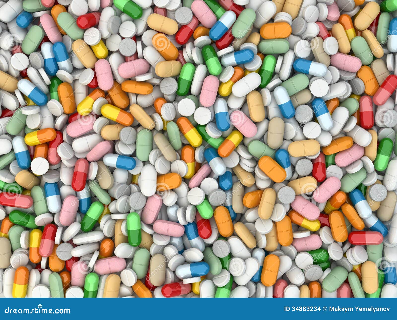 Medicine Pills Addiction. Overprescribing Antibiotics, Drugs Addiction ...