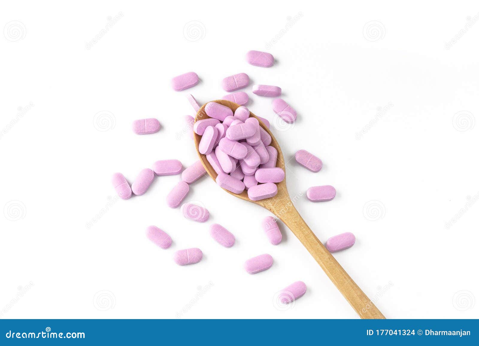 Tablets or Caplets with Tree Shaped Stock Photo - Image of fever ...