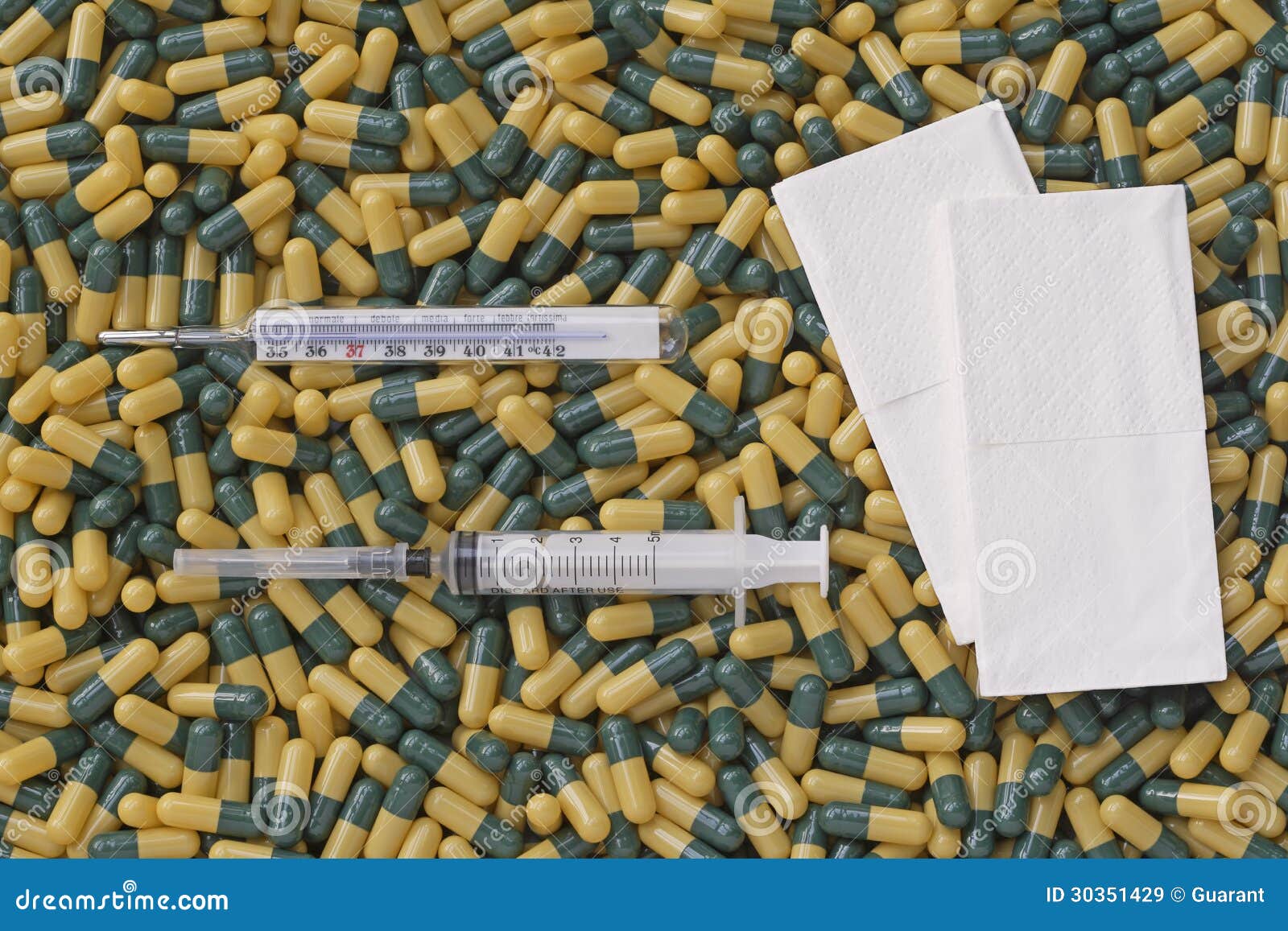 Medicine Pills Colds and Flu Stock Image - Image of doctor, drug: 30351429