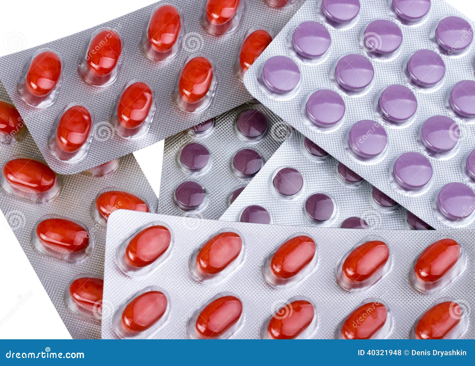 Medicine Pills Packed in Blisters Stock Photo - Image of macro ...
