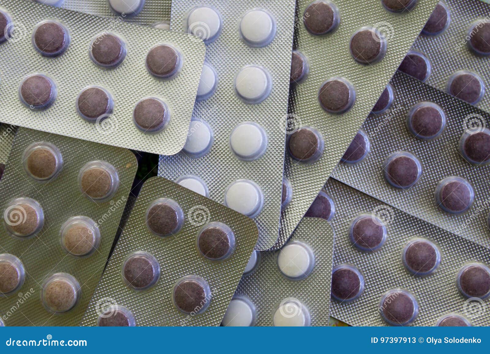 Medicine Pills Packed in Blisters Pack Close-up Stock Image - Image of ...