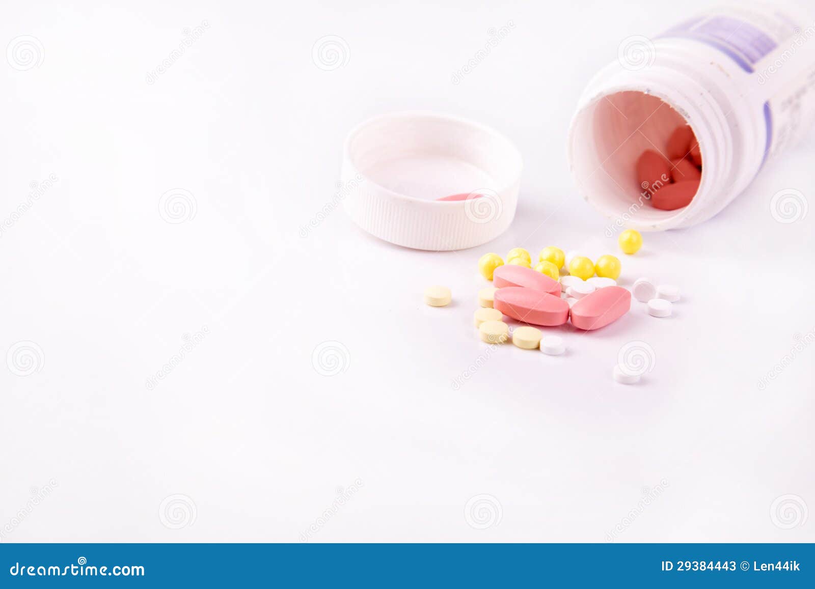 Medicine and Pills Scattered Around Stock Image - Image of orange ...