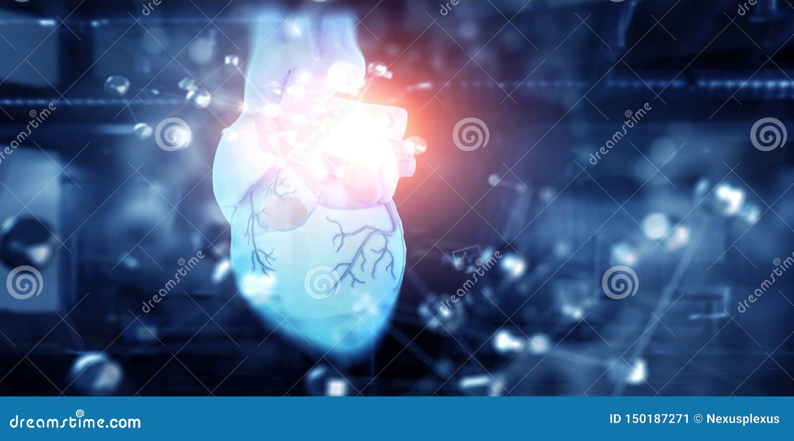 Medicine Research of Human Heart Stock Image - Image of care, heart ...