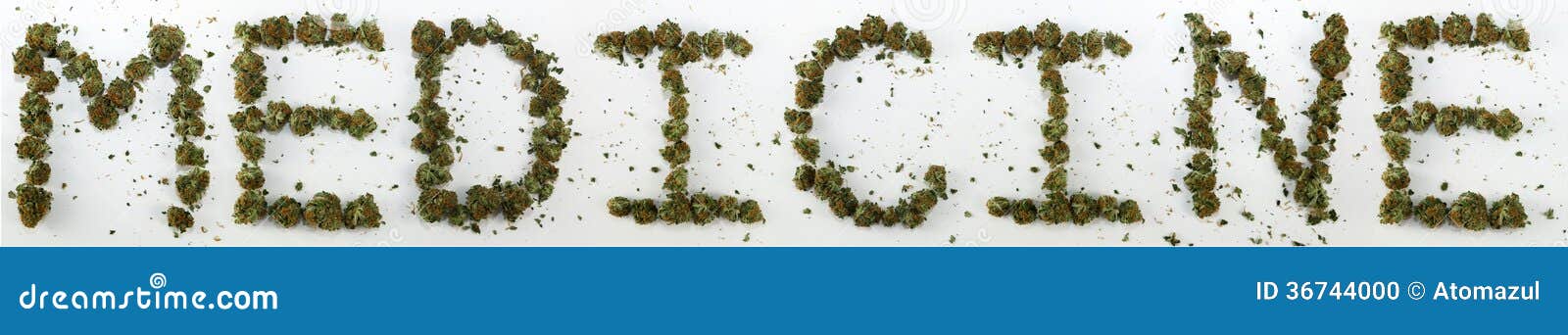Medicine Spelled with Marijuana Stock Photo - Image of pharmaceutical ...