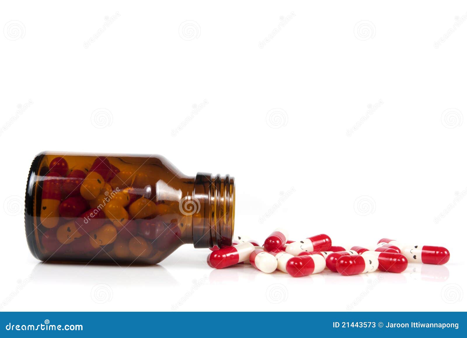 Medicine spilling out stock image. Image of close, happy - 21443573