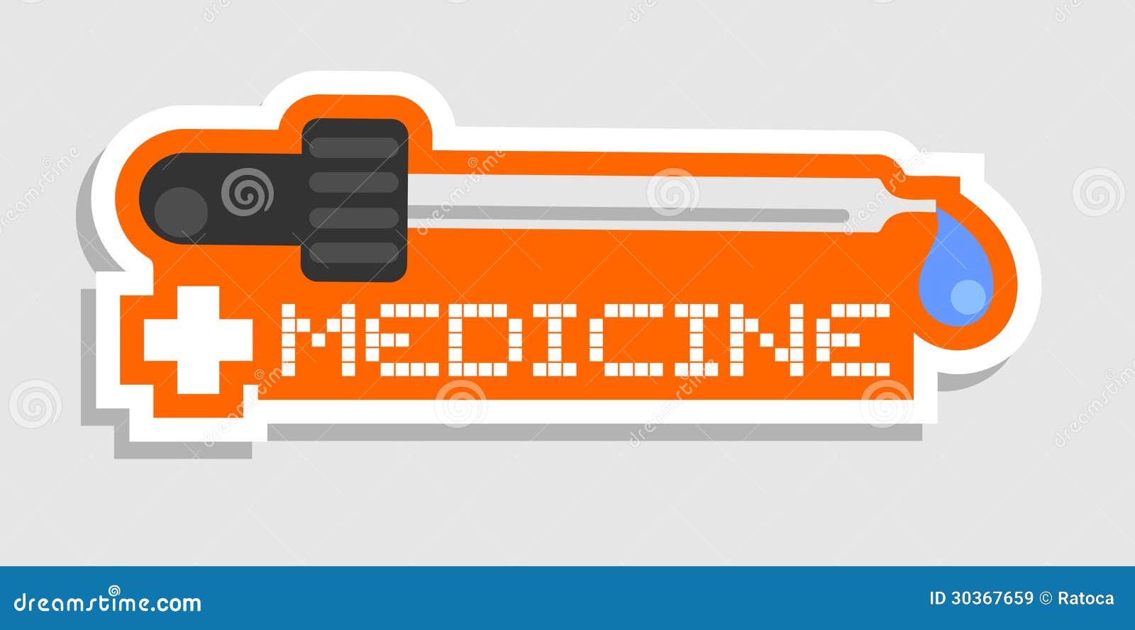 Medicine sticker stock vector. Illustration of information - 30367659