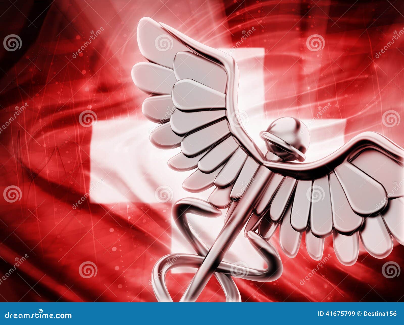 Red Medical Symbol Background
