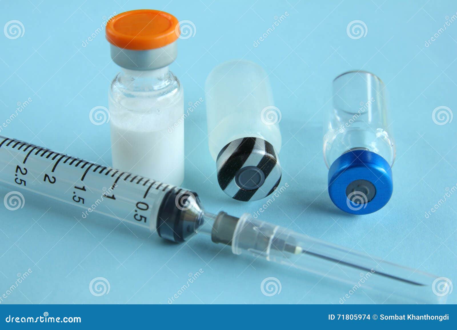 Medicine and syringe stock photo. Image of antidote ...
